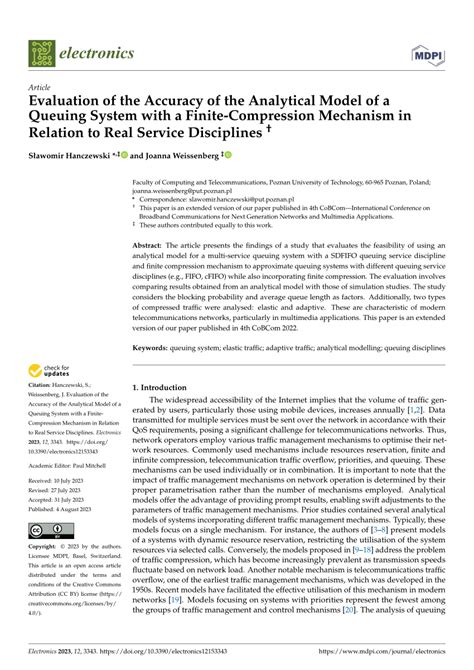 pdf evaluation of the accuracy of the analytical model of a queuing system with a finite