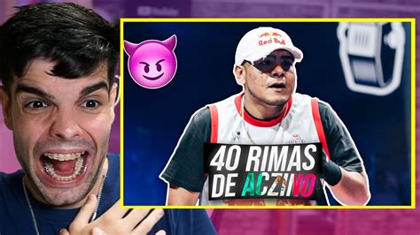 40 RIMAS de ACZINO que fueron una GENIALIDAD AQUÍ ESTABA CUANDO NO