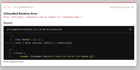 javascript [next auth] `usesession` must be wrapped in a stack overflow