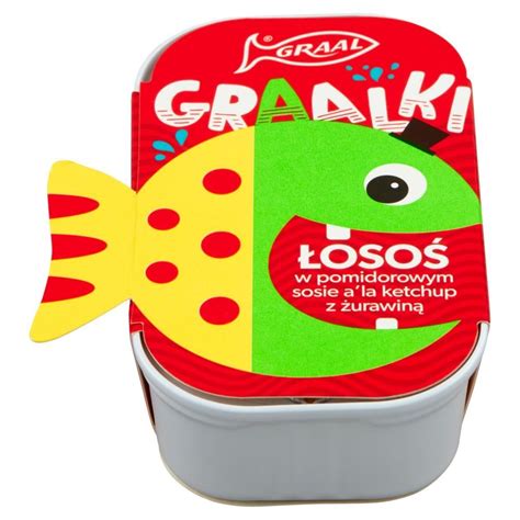 GRAAL Graalki Łosoś w pomidorowym sosie a la ketchup z żurawiną 110 g