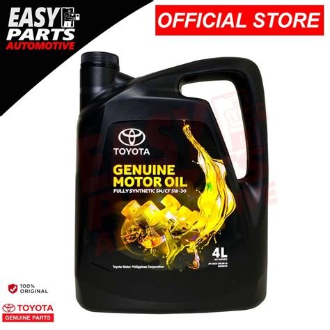 Toyota Genuine Motor Oil 5W 30 Fully Synthetic 4L Shopee Philippines