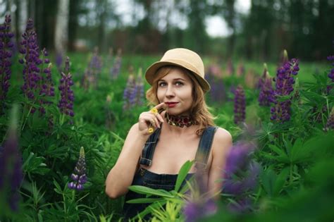Woman Portrait Outdoors Glade Free Stock Photo Public Domain Pictures