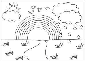 Coloriage Arc en Ciel 40 dessins à imprimer