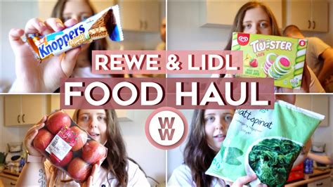 60 FOOD HAUL Rewe Lidl Gesund Abnehmen Mit Weight Watchers