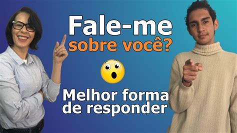 ENTREVISTA DE EMPREGO FALE ME SOBRE VOCÊ YouTube