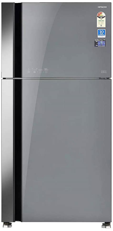 Hitachi 565 L 3 Star Frost Free Double Door Refrigerator RVG 610 PND3