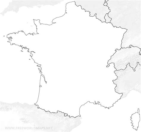 Carte Région France Vierge Arouisse