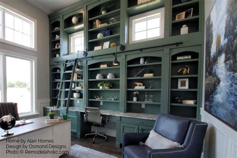 Dark Green Paint Color For Cabinet Built Ins Home Office Sherwin