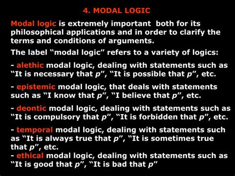 ppt 4 modal logic powerpoint presentation free download id 6004636