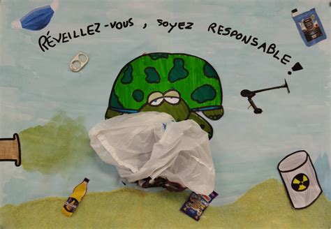 Affiche de sensibilisation à l environnement Collège Blaise Pascal