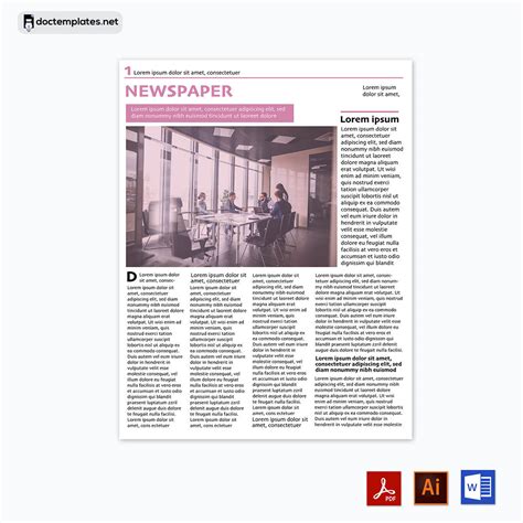 28 Free Editable Newspaper Templates Word PSD PDF