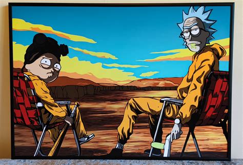 High Quality Poster Of Rick Morty Etsy Canada