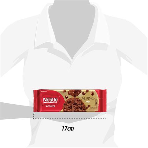 Biscoito Cookie Alpino Gotas De Chocolate Pacote 60g BIG BOX 402
