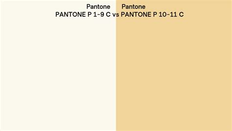 Pantone P 1 9 C Vs PANTONE P 10 11 C Side By Side Comparison