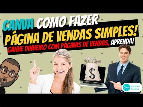 Como fazer PÁGINA DE VENDAS no Canva APRENDA EM APENAS 5 MINUTOS