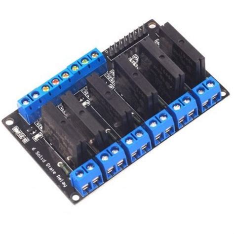 6 Channel 24V Relay Module Solid State Low Level SSR DC Control 250V 2A