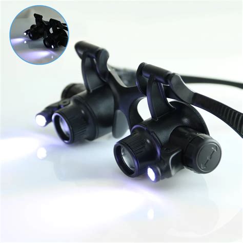 8X et 15X et 23X Loupes Lampe à LED Tête Loupe Bijoutier Sauna bande