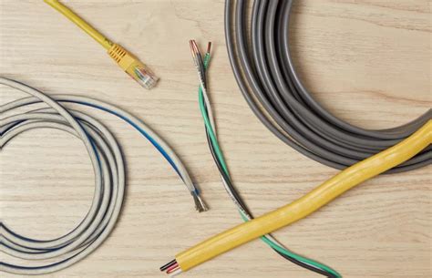 Tipos comunes de cables eléctricos