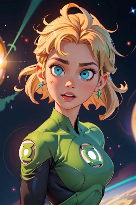 Green Lantern Girl Image Created By Tabris20 Tensorart