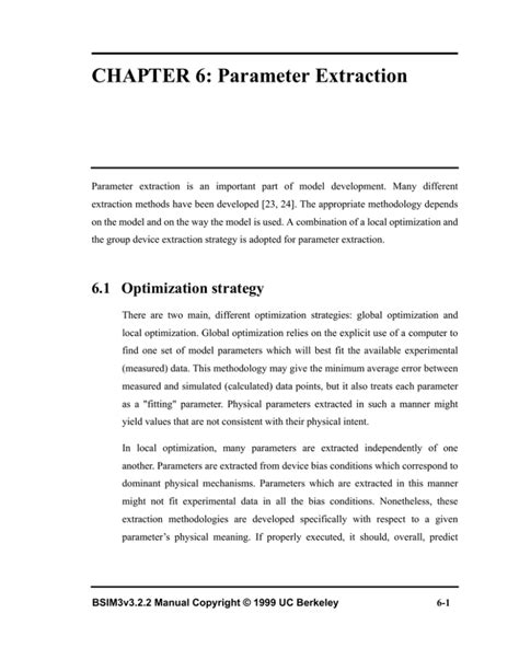 chapter 6 parameter extraction