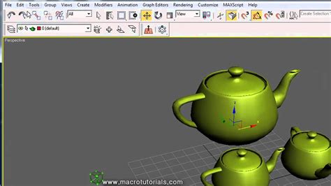 D Studio Max Tutorial How To Copy Clone One Or More Objects Cut