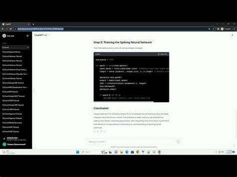 Pytorch Spiking Neural Network YouTube
