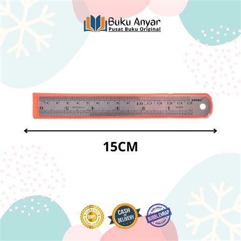 Jual PENGGARIS 15 CM BESI STAINLESS TEBAL Shopee Indonesia