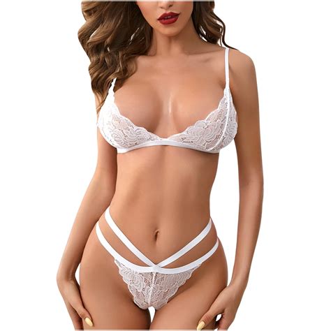 EHTMSAK Lingerie Set Silk XL Sexy Womens Bra And Panty Sets Two Piece