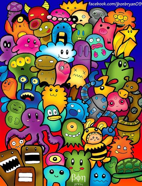 Detail Gambar Doodle Art Berwarna Koleksi Nomer