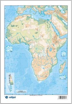 Comprar Mapa Mudo Africa Fisico Color De Buscalibre