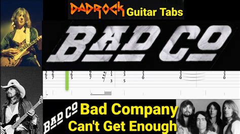 Can T Get Enough Bad Company Lead Guitar TABS Lesson YouTube