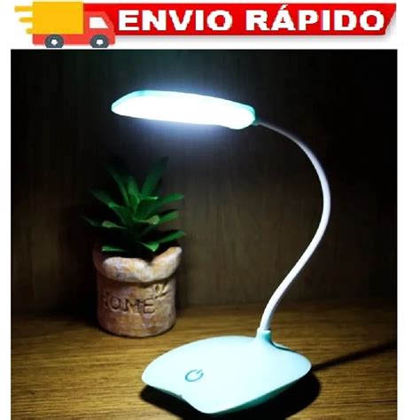 Lumin Ria De Mesa Led Abajur Flex Vel Leitura Lampada N Veis De