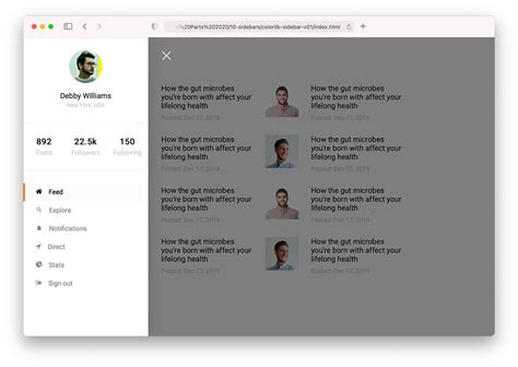 20 Free Bootstrap Sidebar Navigation Templates 2023