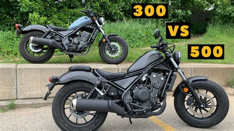 Honda Rebel 300 Vs 500 Specs Speed Test And More YouTube