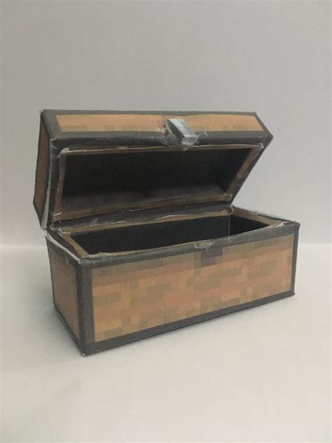 Pixel Papercraft Openable Double Chest