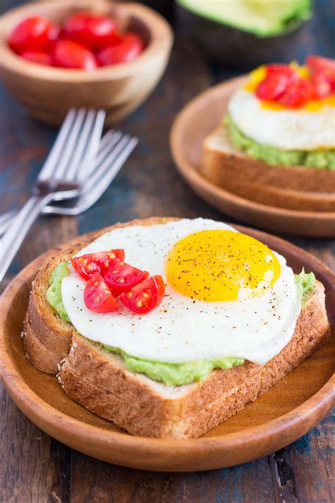 Fried Egg And Avocado Toast Pumpkin N Spice