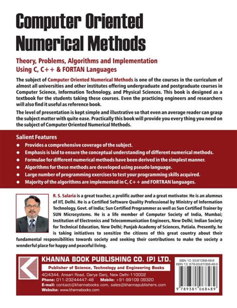 computer oriented numerical methods