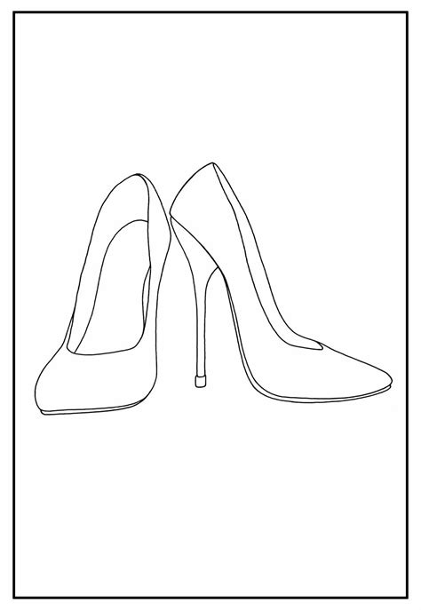 Desenhos De Sapatos Para Colorir Bora Colorir
