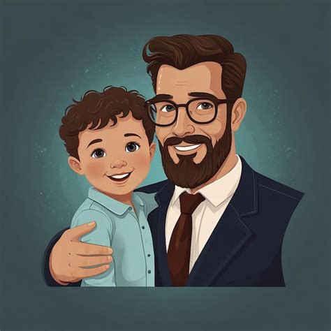 Elemento de diseño de ilustración vectorial del día del padre para