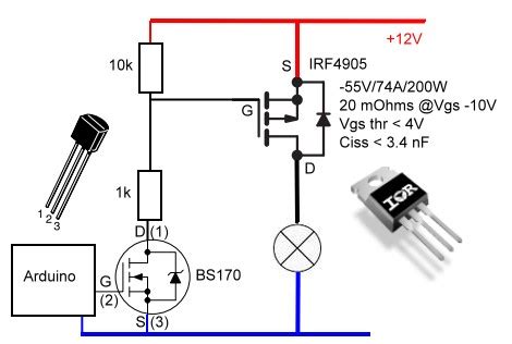 MOSFET As A Switch MOSFET With Arduino