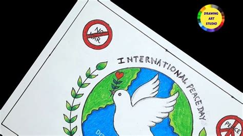 World Peace Day Drawing Peace Day Drawing International Day Of
