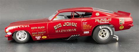 Polar Lights Big John Mazmanian Plymouth Barracuda Funny Car Built Kit