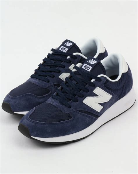 New Balance 420 Re Engineered Trainers Navy Shoes Running 70s