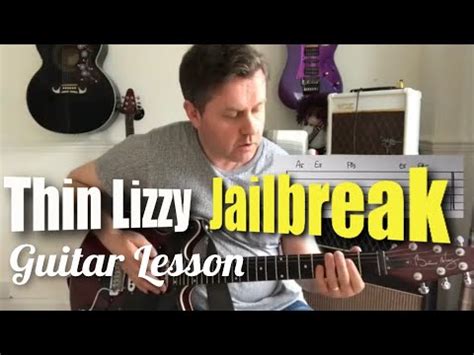 Thin Lizzy Jailbreak Guitar Tutorial Guitar Tab Youtube