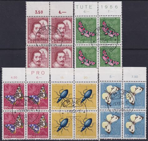 1956 PJ J163 167 Serie Viererblöcke aus Erlen ET SBK 80 Kaufen