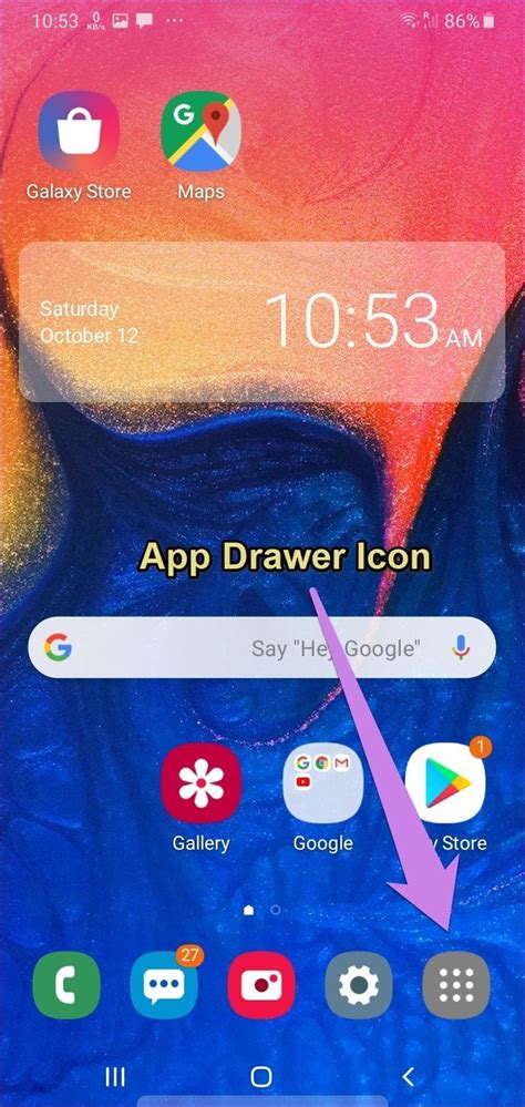 Blue App Drawer Icon