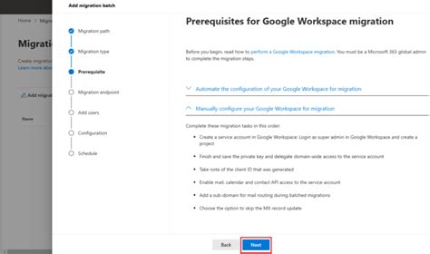 Perform Google Workspace To Microsoft 365 Migration