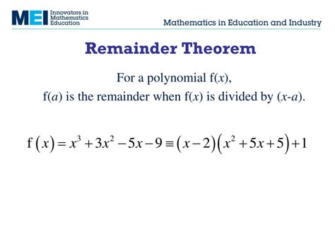 ppt factor theorem remainder theorem powerpoint presentation free download id 7053016