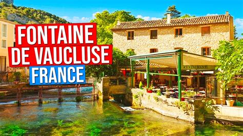 FONTAINE De VAUCLUSE FRANCE Village And Source Of The Sorgue In