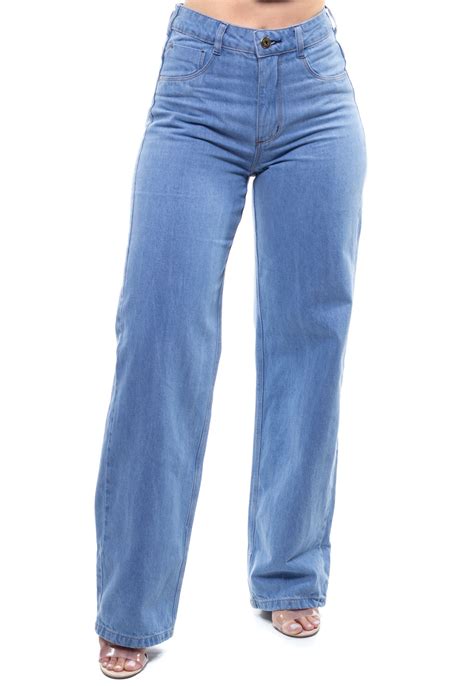Calça Jeans Feminina Wide Leg Crocker 48614